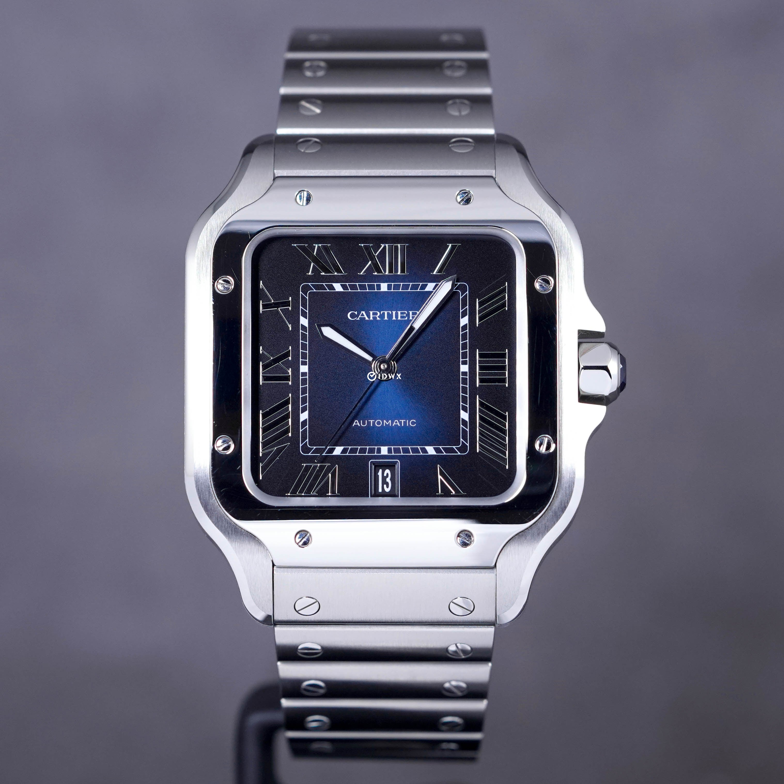 CARTIER SANTOS DE CARTIER L BLUE DIAL (2021) - IDWX