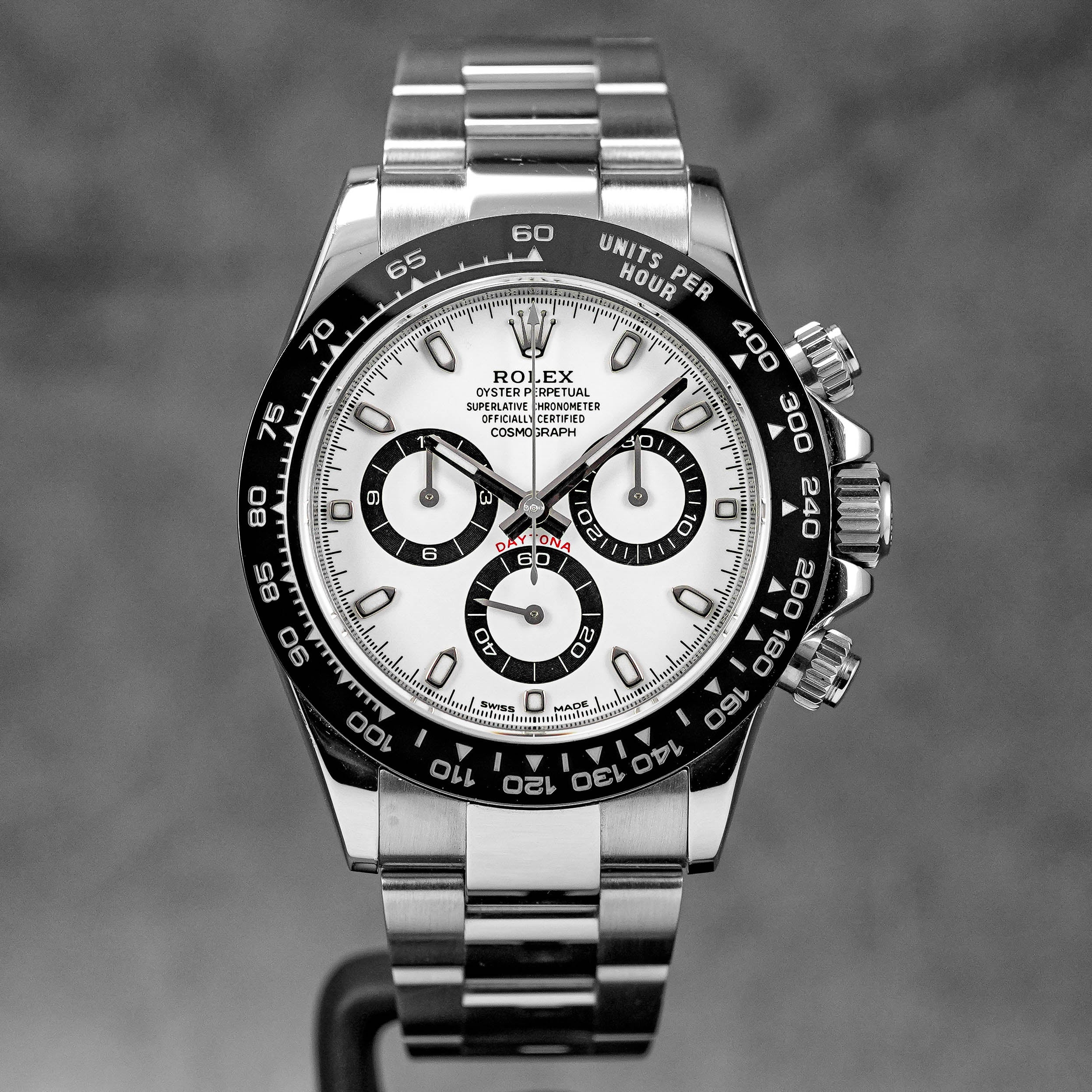 ROLEX DAYTONA CERAMIC WHITE PANDA (WATCH & BOX) - IDWX