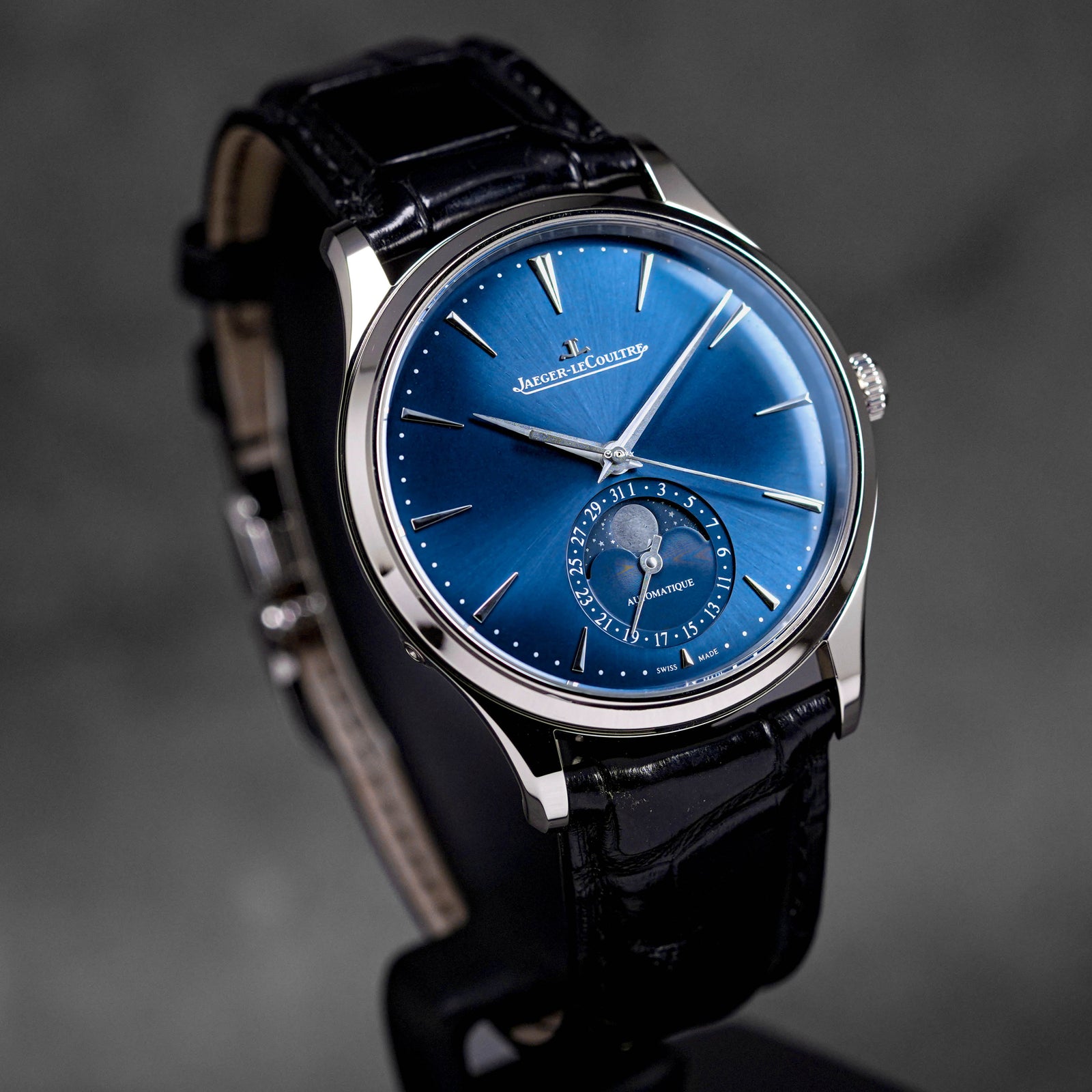 JAEGER LECOULTRE MASTER ULTRA THIN MOON BLUE DIAL (2022) - IDWX