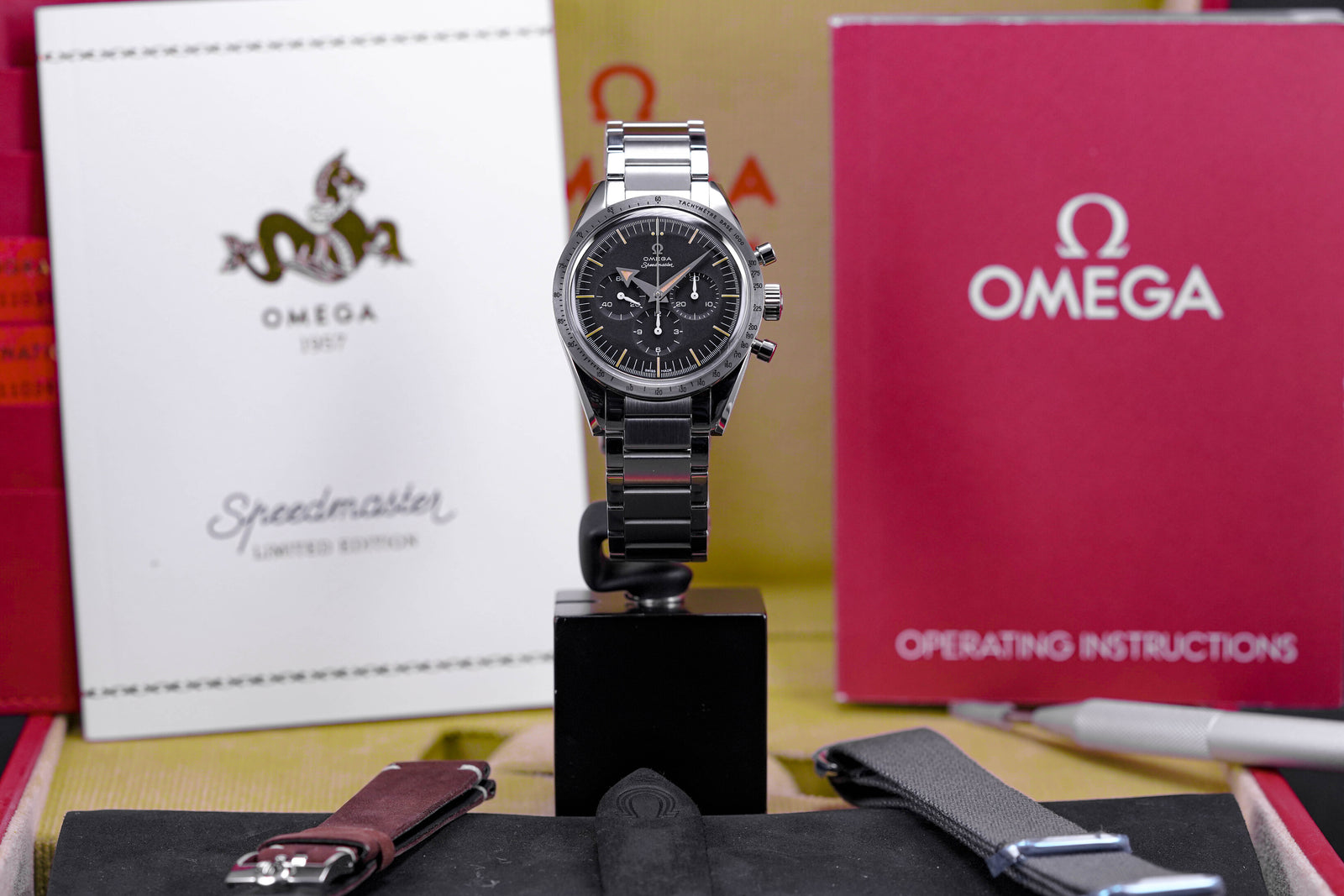OMEGA SPEEDMASTER '57 THE 1957 TRILOGY 60TH ANNIVERSARY 'BROAD ARROW ...
