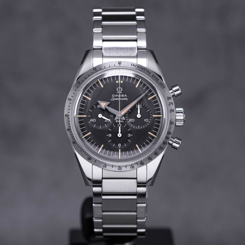 OMEGA SPEEDMASTER '57 THE 1957 TRILOGY 60TH ANNIVERSARY 'BROAD ARROW ...