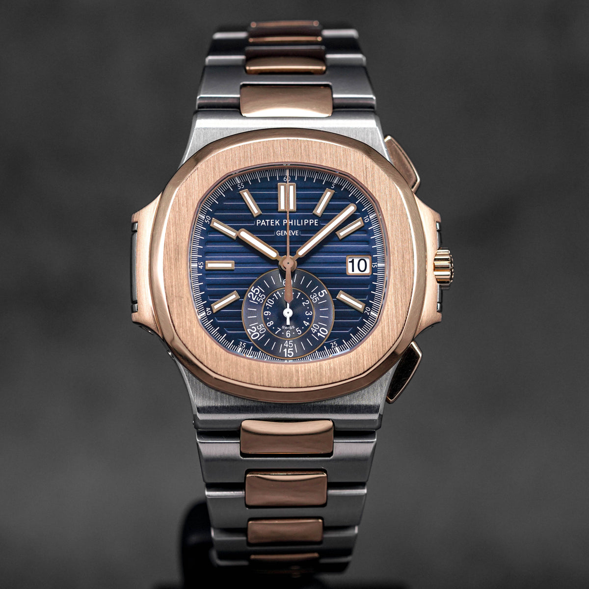 PATEK PHILIPPE NAUTILUS FLYBACK CHRONOGRAPH 5980/1AR TWOTONE ROSEGOLD ...