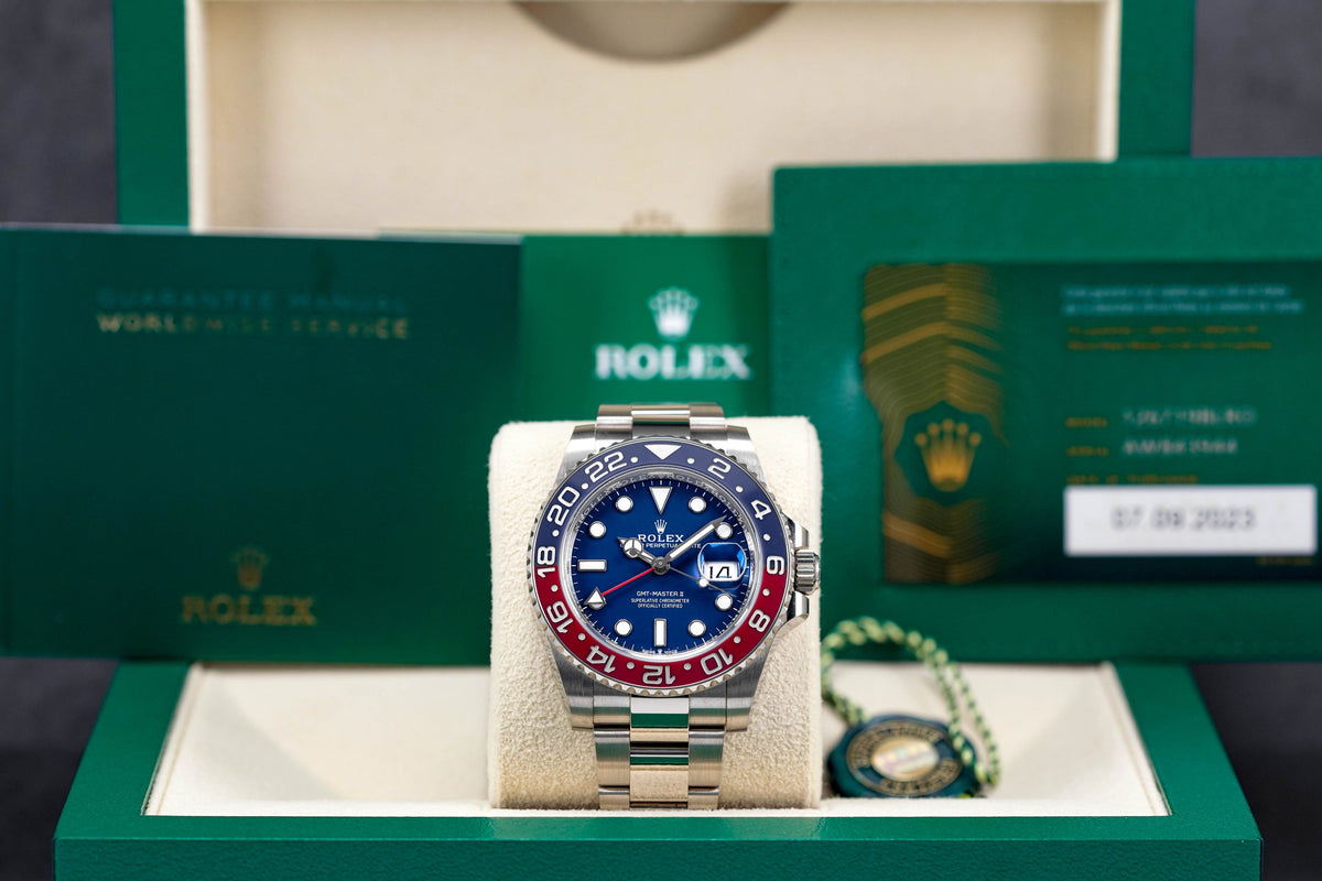 ROLEX GMT MASTER-II 'PEPSI' WHITEGOLD MIDNIGHT BLUE DIAL (2023) - IDWX
