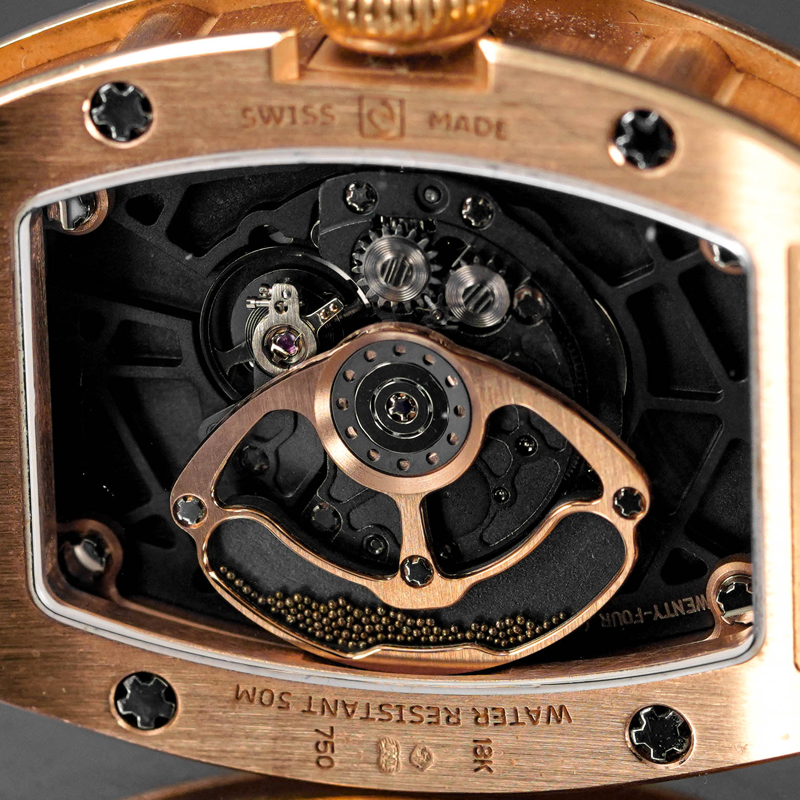 RICHARD MILLE RM 007 ROSEGOLD DIAMOND (WATCH & BOX) - IDWX