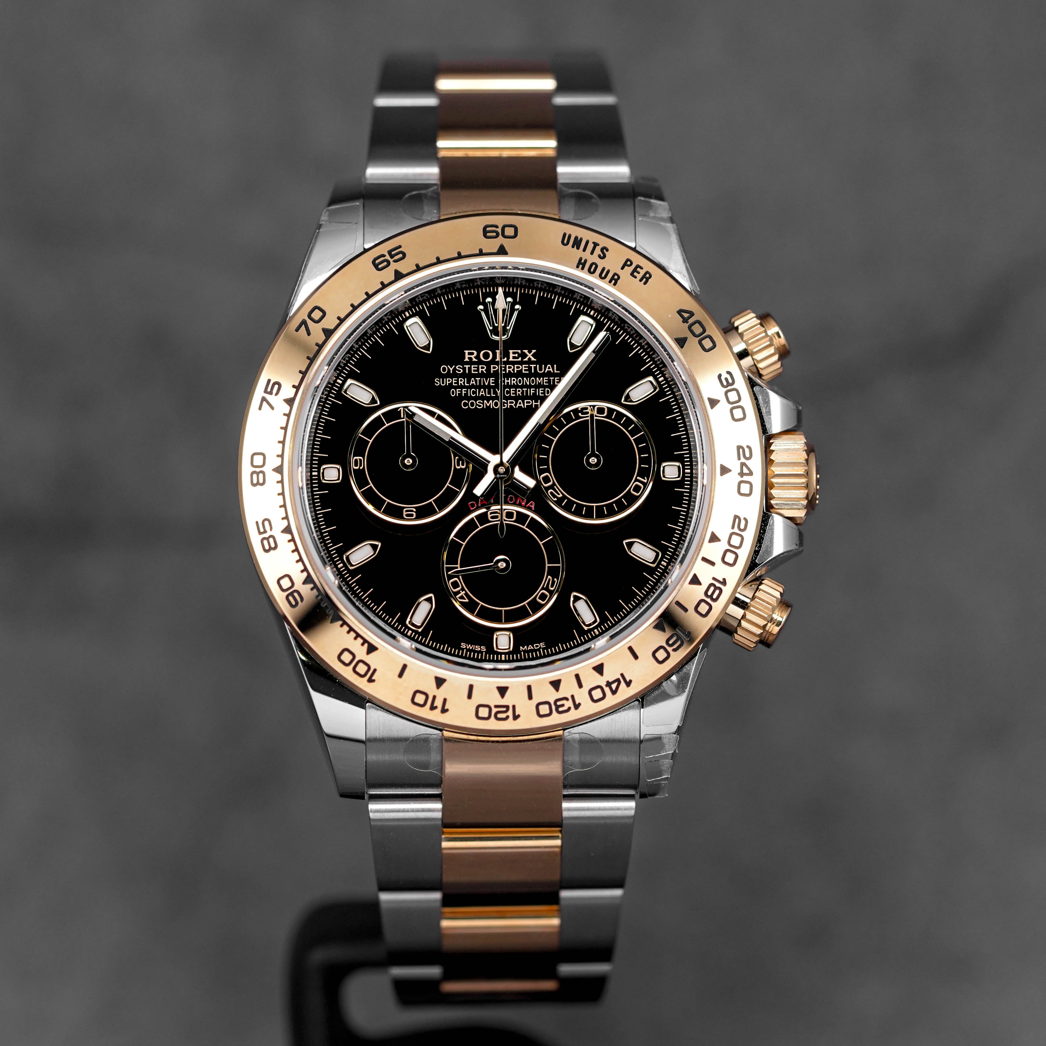 ROLEX DAYTONA TWOTONE YELLOWGOLD BLACK DIAL (2023) - IDWX