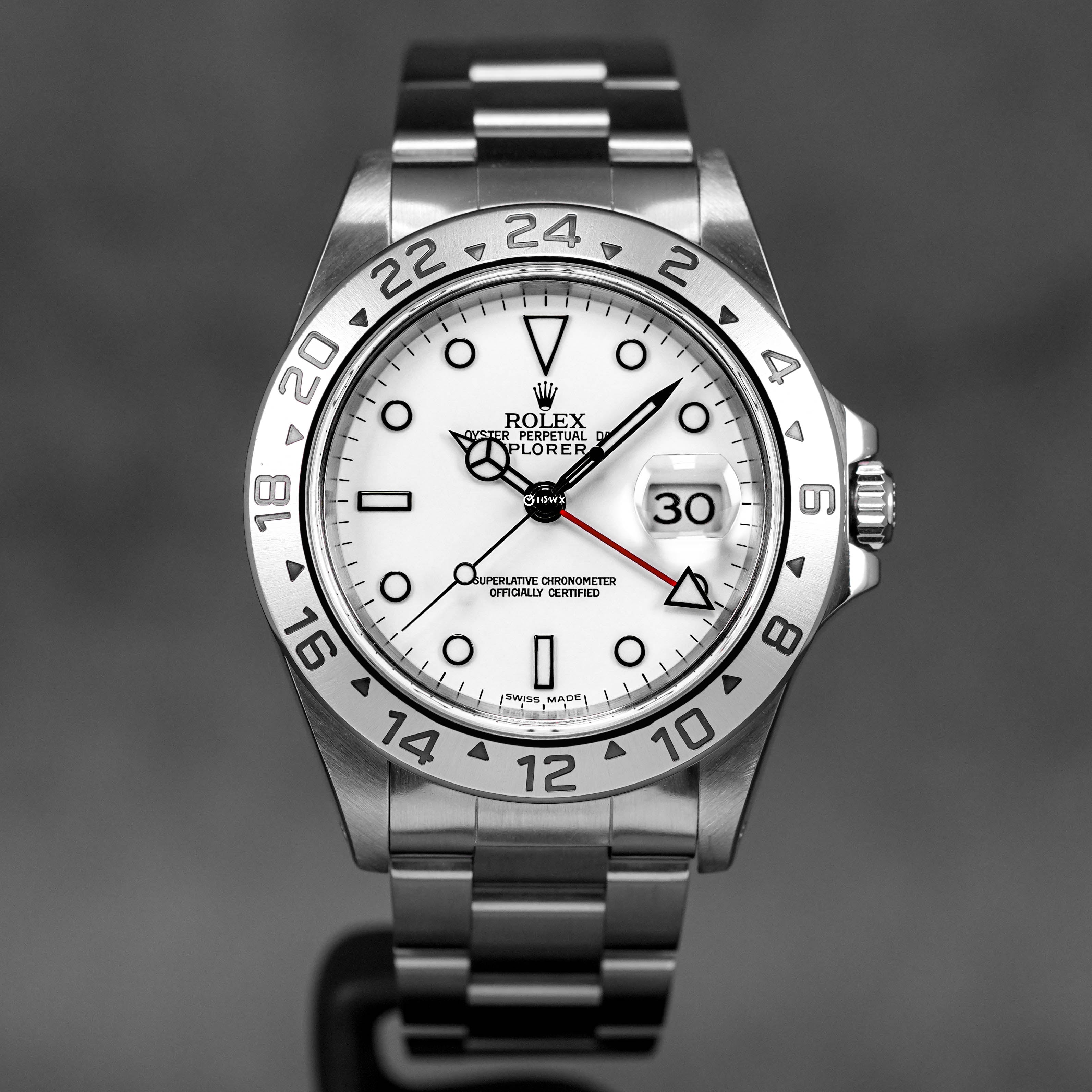 ROLEX EXPLORER-II 16570 WHITE POLAR DIAL (1999) - IDWX