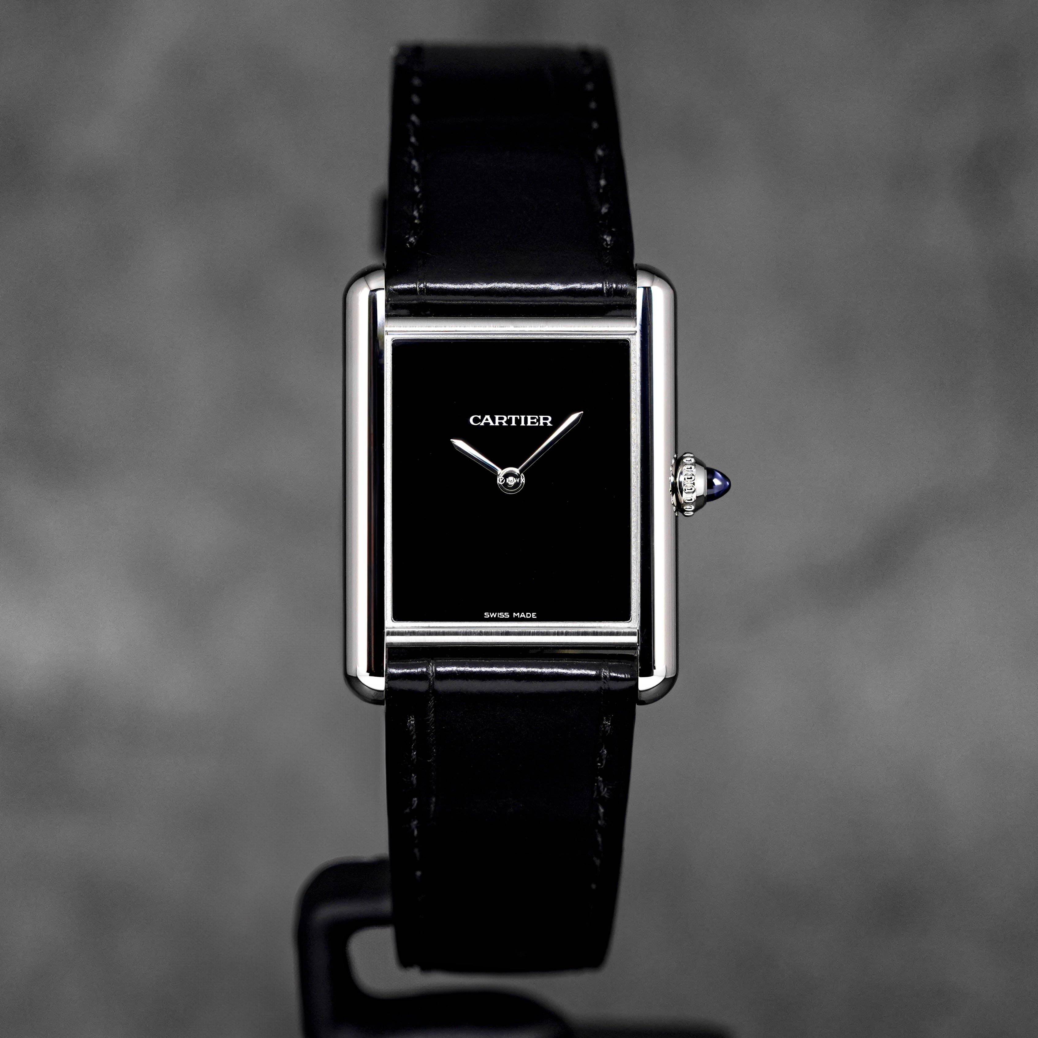 CARTIER TANK MUST DE CARTIER L BLACK DIAL (2023) - IDWX