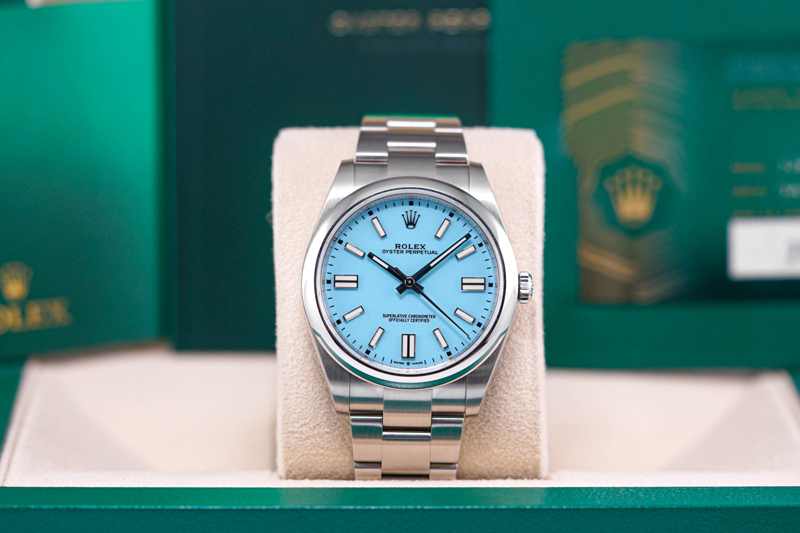 ROLEX OYSTER PERPETUAL 41MM TIFFANY BLUE (2022) - IDWX
